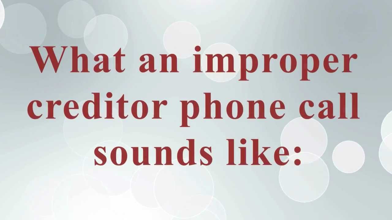 What Does Creditor Harassment Sound Like?