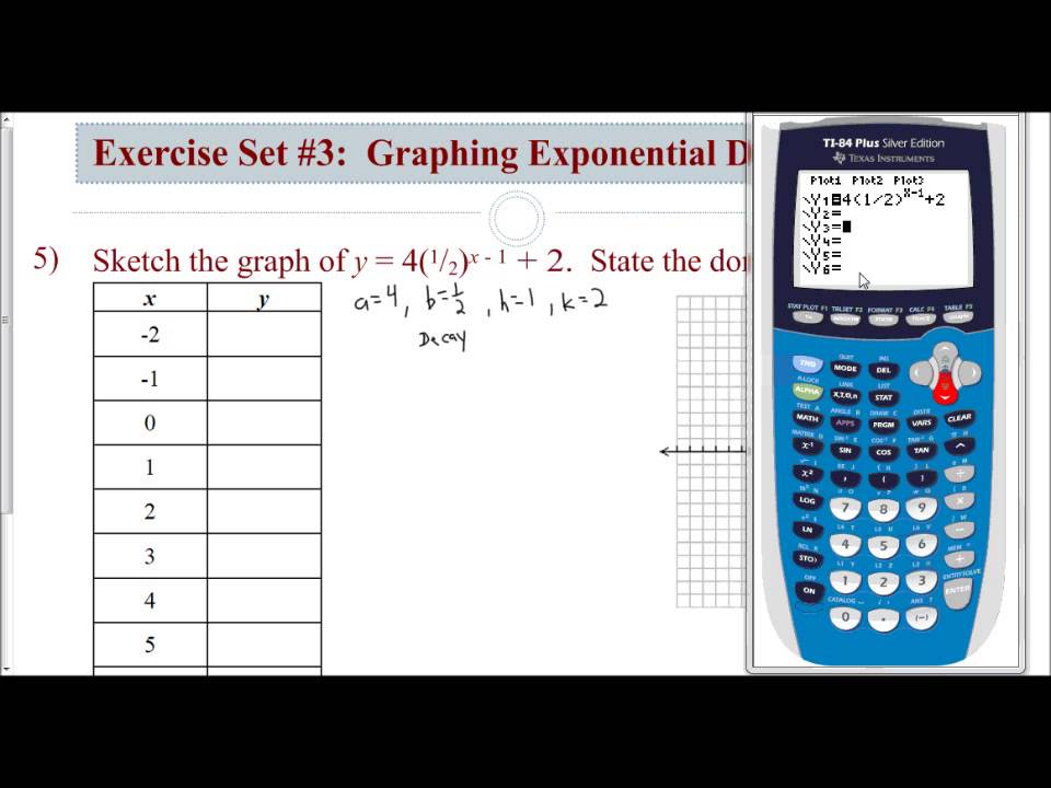 Lesson 8.1 - Graphing Exponential Decay Functions