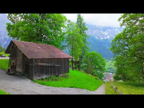 Grindelwald, Switzerland 4K – Walk in the Most Beautiful Alpine Village – Swiss Paradise