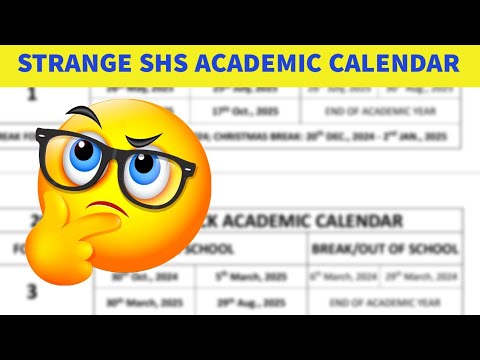 The 2024/2025 Academic Calendar for JHS/SHS