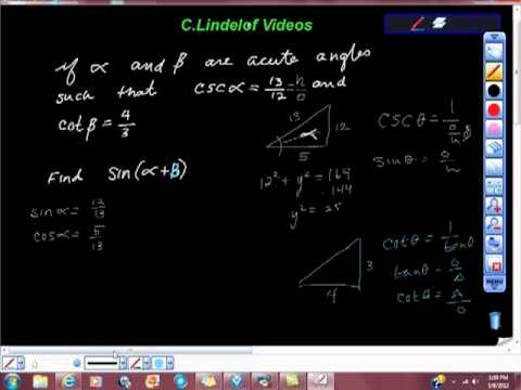Trigonometry Addition and Subtraction Formulas for Sine Cosine 20