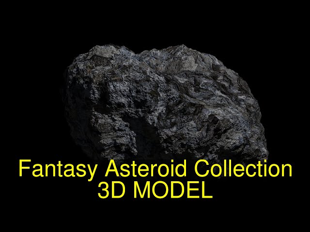 Fantasy Asteroid Collection 3D Model - FlatPyramid