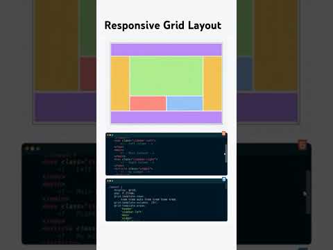 Responsive Grid Layout using HTML CSS #css #gridlayout #responsivelayout #responsivewebsite #python