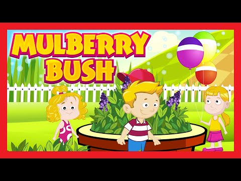 Here We Go Round the Mulberry Bush Nursery Rhyme