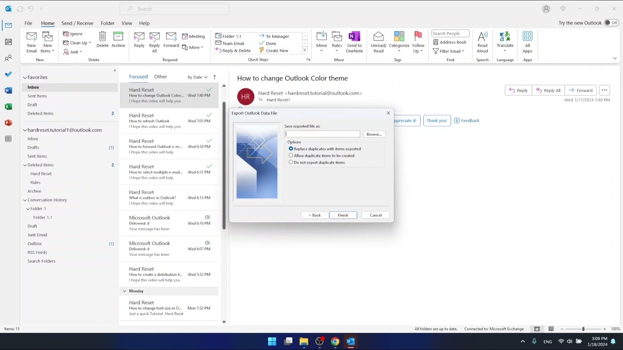 How to Export Your Emails from Outlook