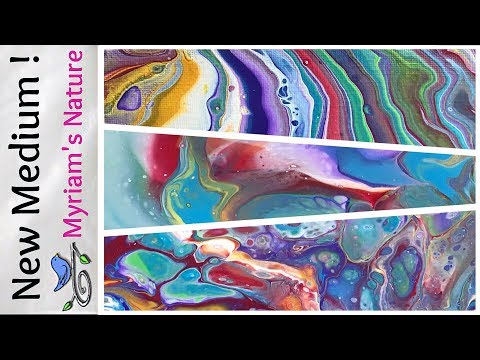 56] REVIEWING DecoArt’s NEW Pouring MEDIUM - 3 dirty pours - craft paint - Acrylic Pouring Fluid Art