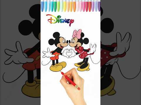 Cuore d'Amore: Coloriamo Micky Mouse e Minnie - Heart of Love: Let's color