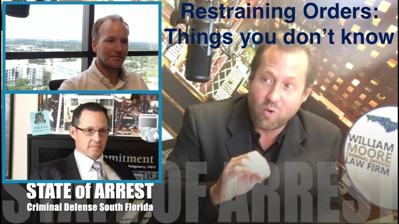 Things you don't know about Restraining Orders