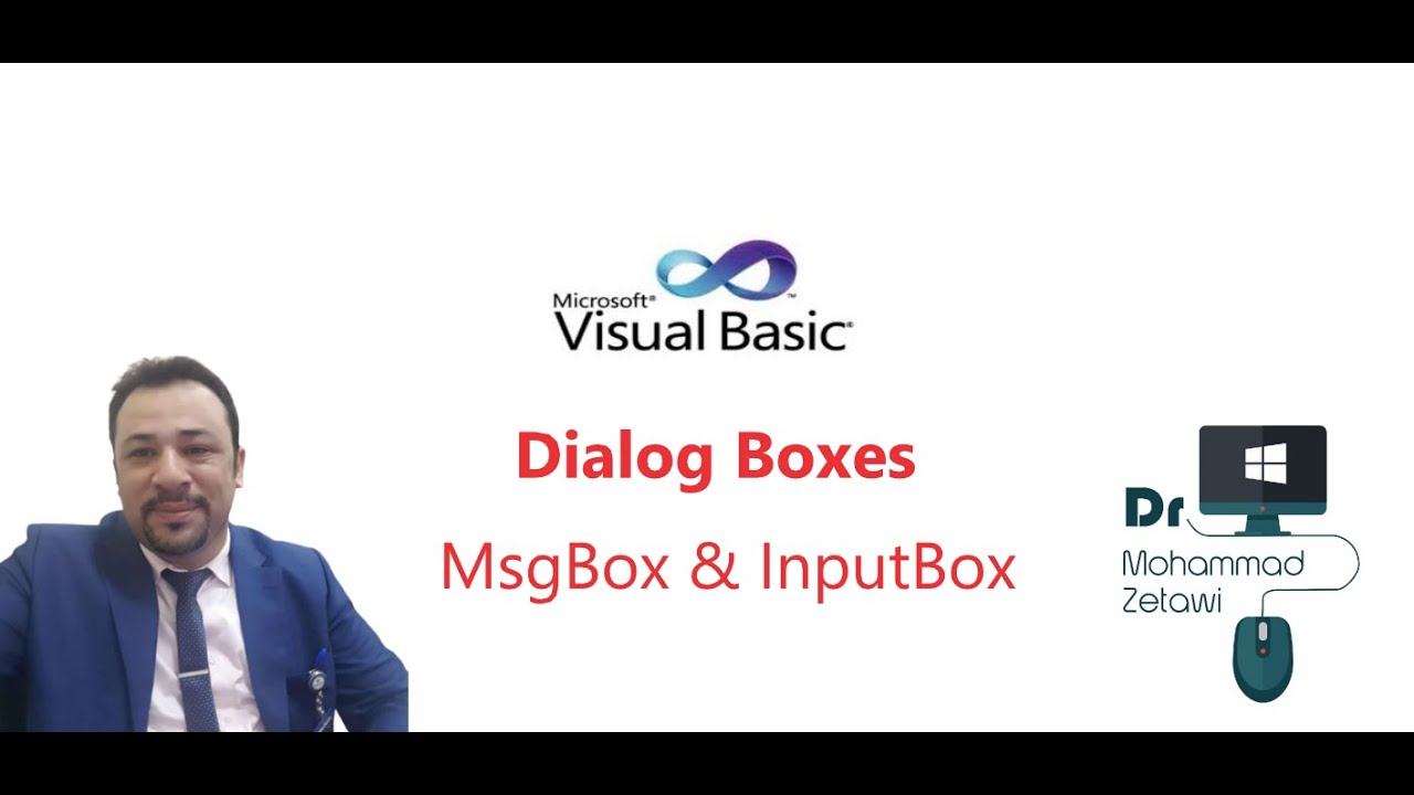 Learn Visual Basic #7 Dialog Boxes: MsgBox & InputBox.