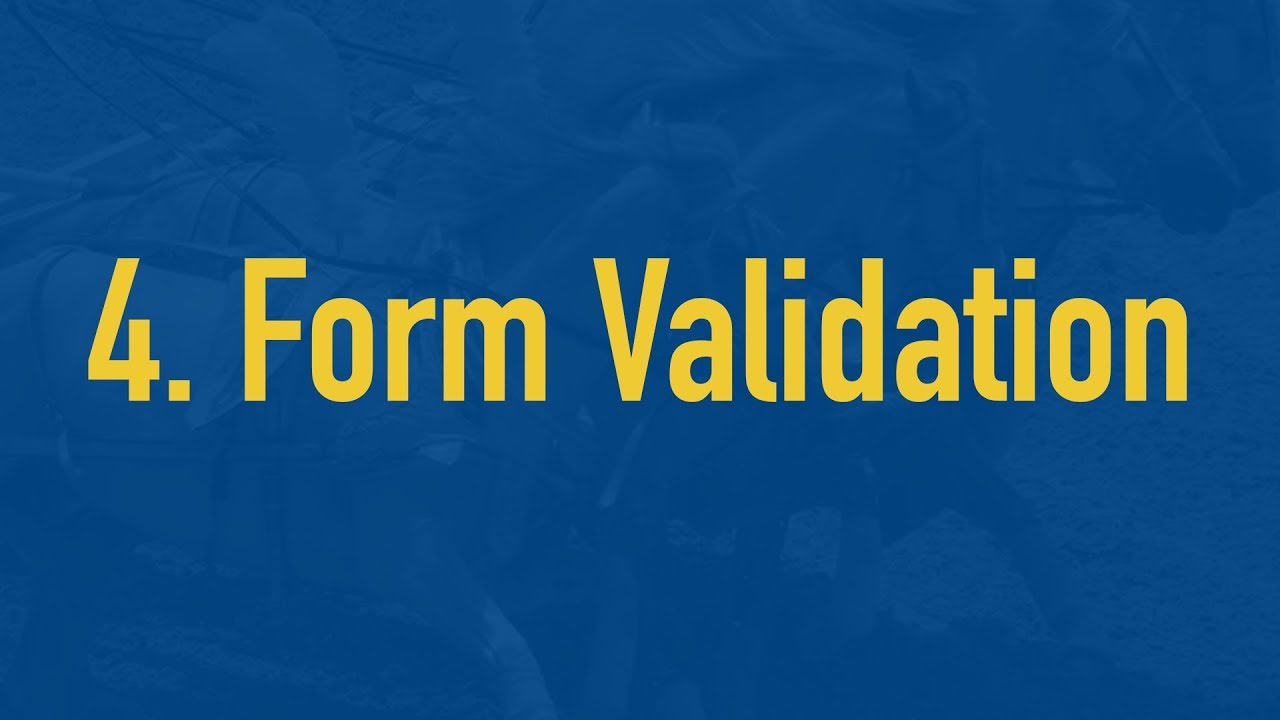 Reactive Angular with RXJS - Form Validation