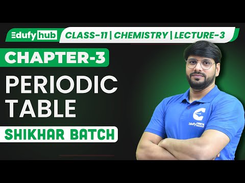 Periods & Groups Explained 🔍| Lecture-3 | Periodic Table | Class 11 Chemistry | Shikhar | @Edufy_Hub