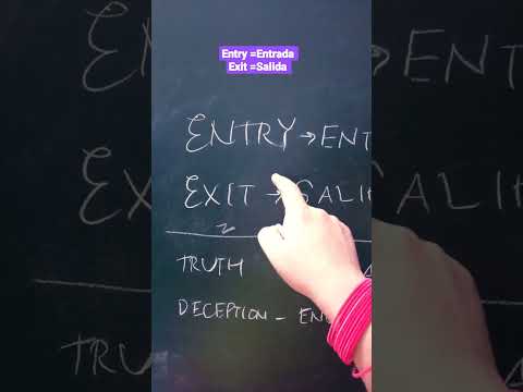 Entry/Exit in Spanish & English ! 😇😇