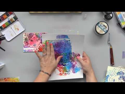 How to Create Embossed Resist Layers in Mixed Media Projects with May Flaum