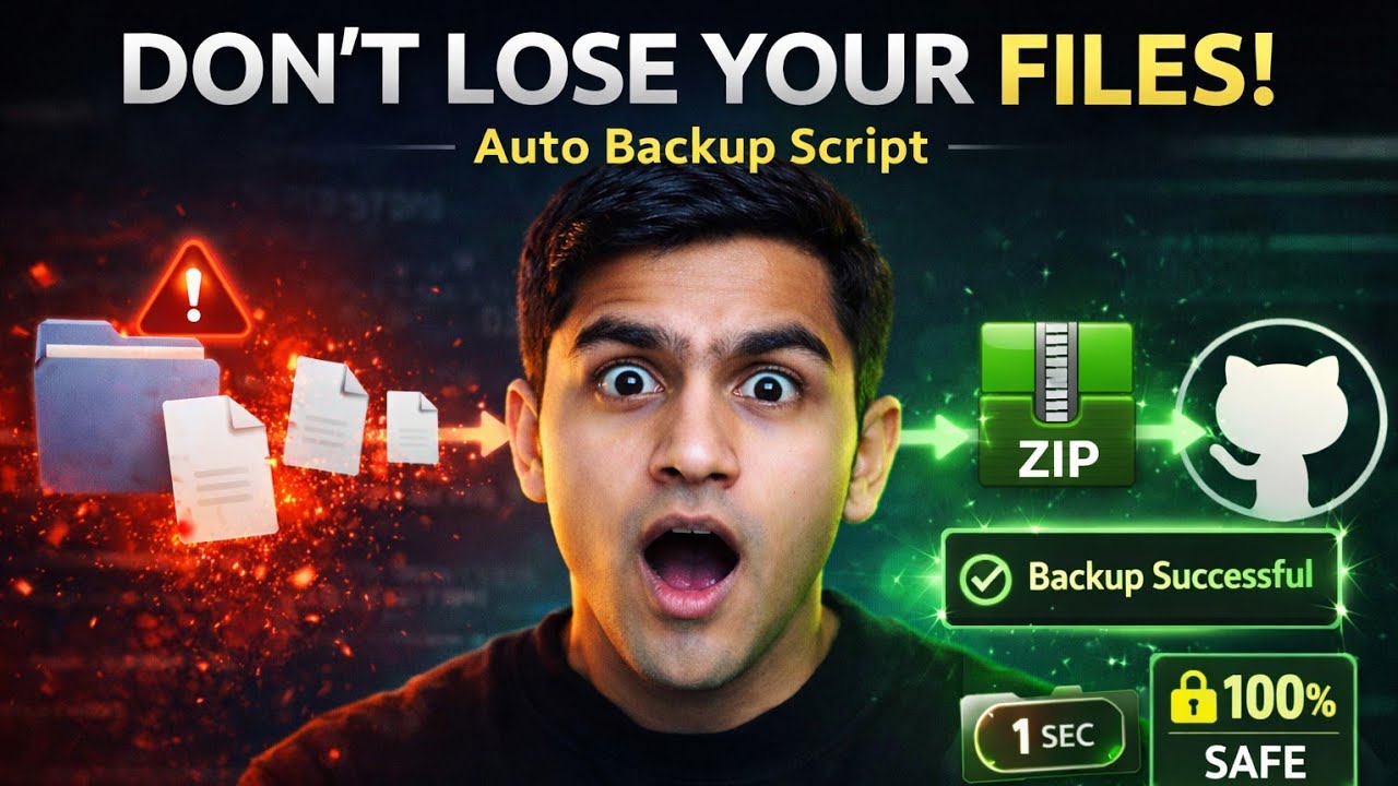 How I Automated My Backups using Python & Git (Beginner to pro)