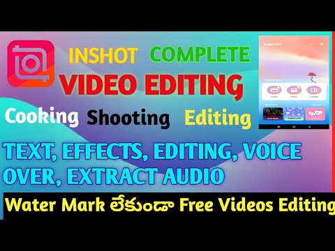 Inshot Video Editing In Telugu|| Free Video Editing App for YouTube videos