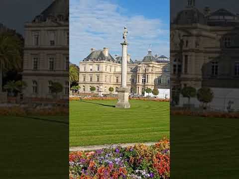 Watch: Beautiful View of Jardin du Luxembourg (Luxembourg Gardens) - Paris, France
