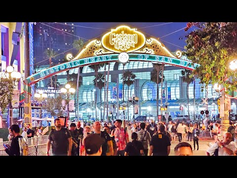 Nightlife in San Diego's Gaslamp Quarter During Comic Con