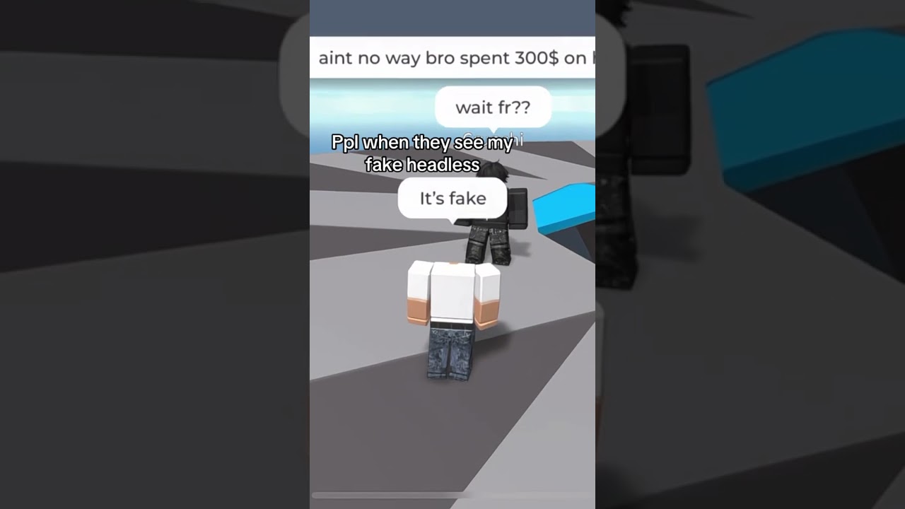 This is the best one yet #fyp #roblox #headless #fakeheadless #tutorial