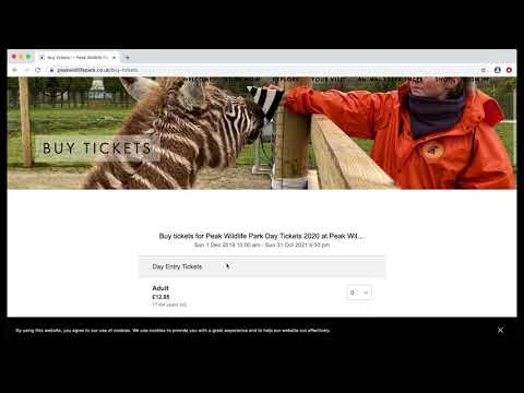Booking guidance for Peak Wildlife Park