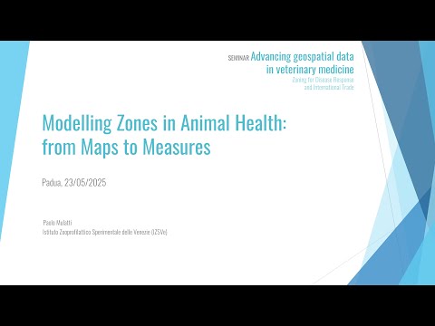 GEOZONE SEMINAR - 06 - Paolo Mulatti (IZSVe)