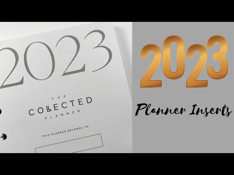 2023 Planner Inserts | The Collected Planner
