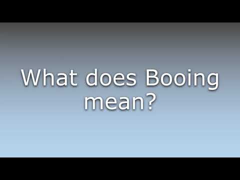 What does Booing mean?