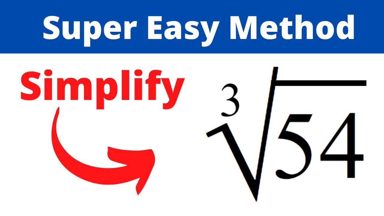 How to simplify a cube root using a factor tree
