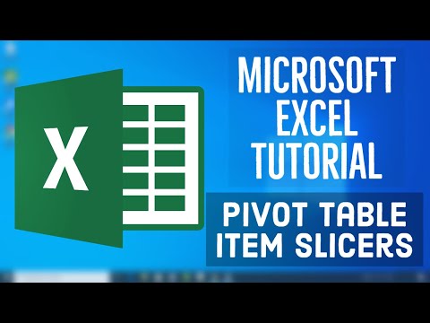 Learn Microsoft Excel Tutorial Pivot Table Item Slicers | Excel Pivot Table Slicers - Mind Luster