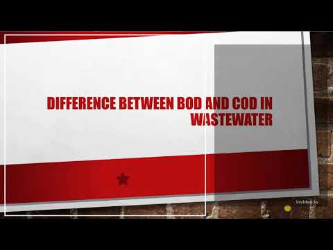 Difference between COD and BOD in water and water analysis