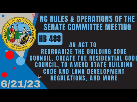 NC Bill on State Building & Residential Code Councils, Changes to Land Development Regulations, More