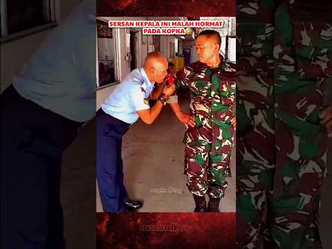 Walaupun berpangkat serka, prajurit TNI ini malah hormat pada kopka #tni #tniindonesia #bravo