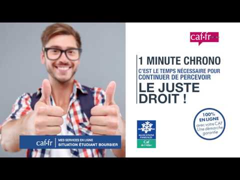 Démarche en ligne caf.fr : Etudiant boursier