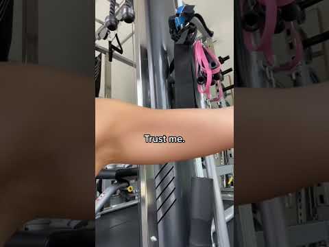 How to tone your triceps (weightless arm exercise) #shorts