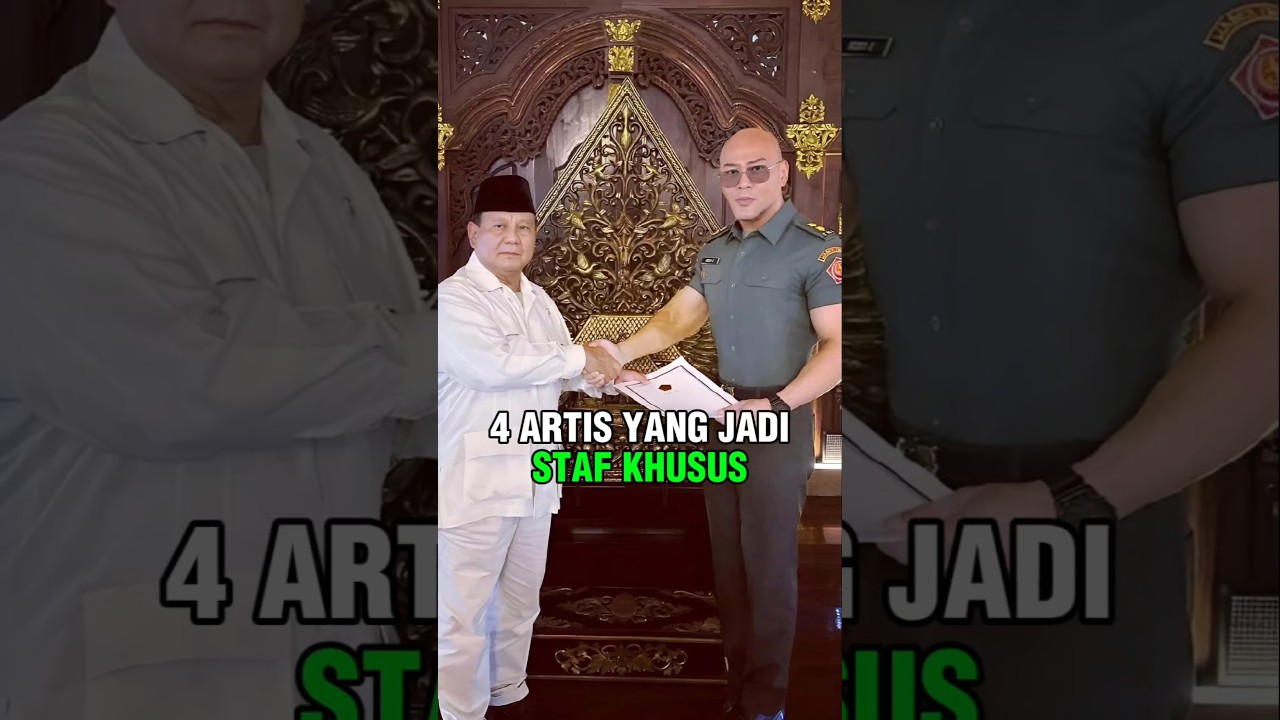 4 ARTIS YANG DITUNJUK JADI STAF KHUSUS PRESIDEN DAN KEMENTERIAN