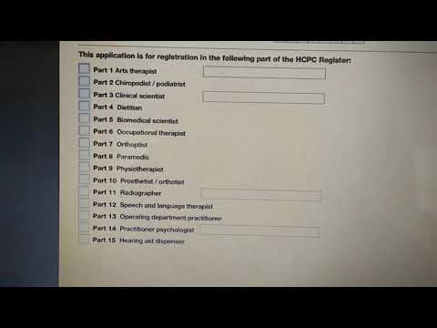 Filling the HCPC international form UK@hcpc part 1
