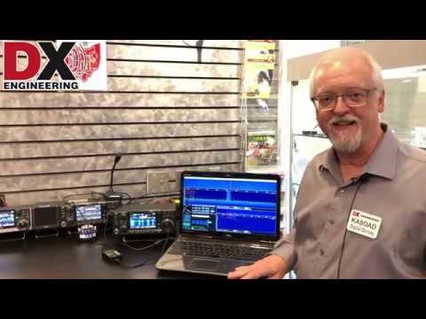 Demonstrating the Radio Analog PTRX-7300 panadapter module for the IC-7300