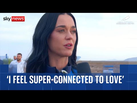 Katy Perry: Experience of going into space was 'second to being a mom'