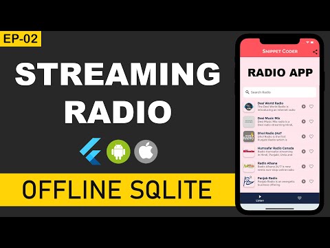 Learn Flutter Episode02 SQLITE Internet Radio using Provider | Online Streaming App ...