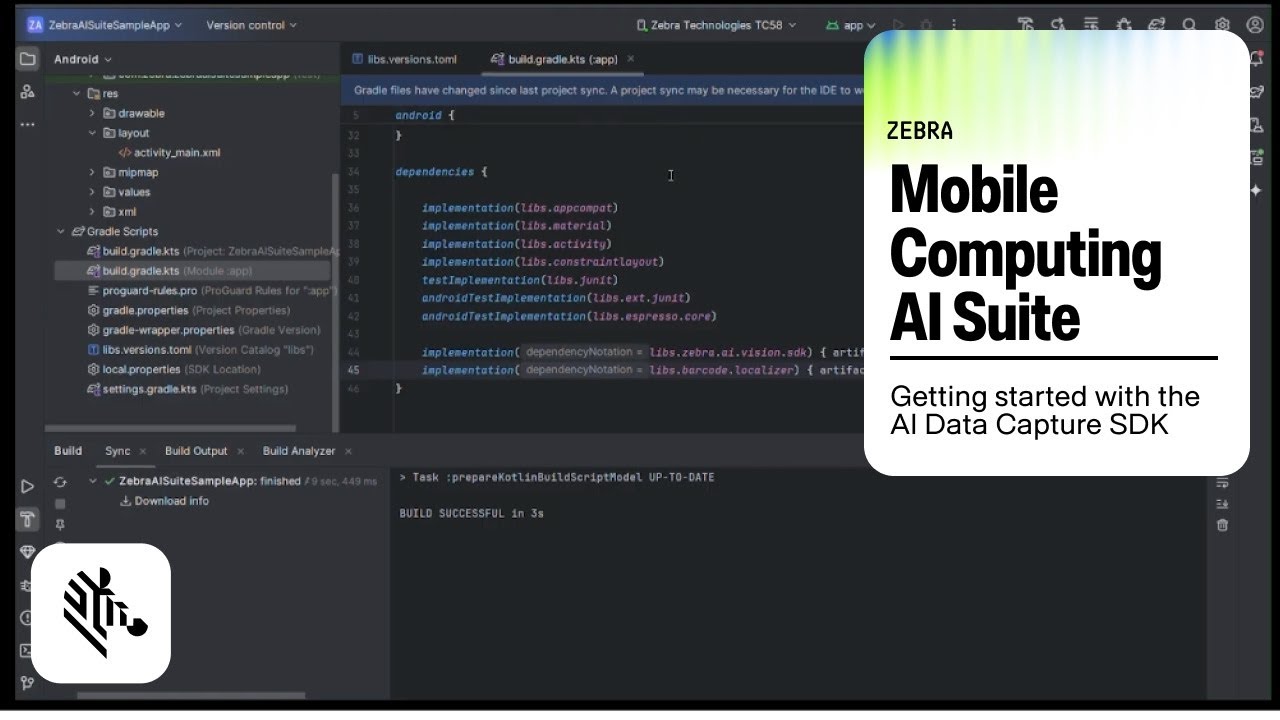 Zebra Mobile Computing AI Suite | Getting Started with the AI Data Capture SDK | Zebra