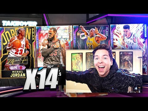 *14* GALAXY OPAL PULLS! GREATEST NBA 2K20 PACK OPENING!