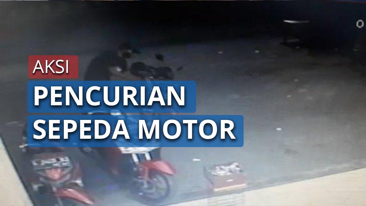 Aksi Pencurian Sepeda Motor Di Surabaya Terekam Cctv Pelaku Butuh
