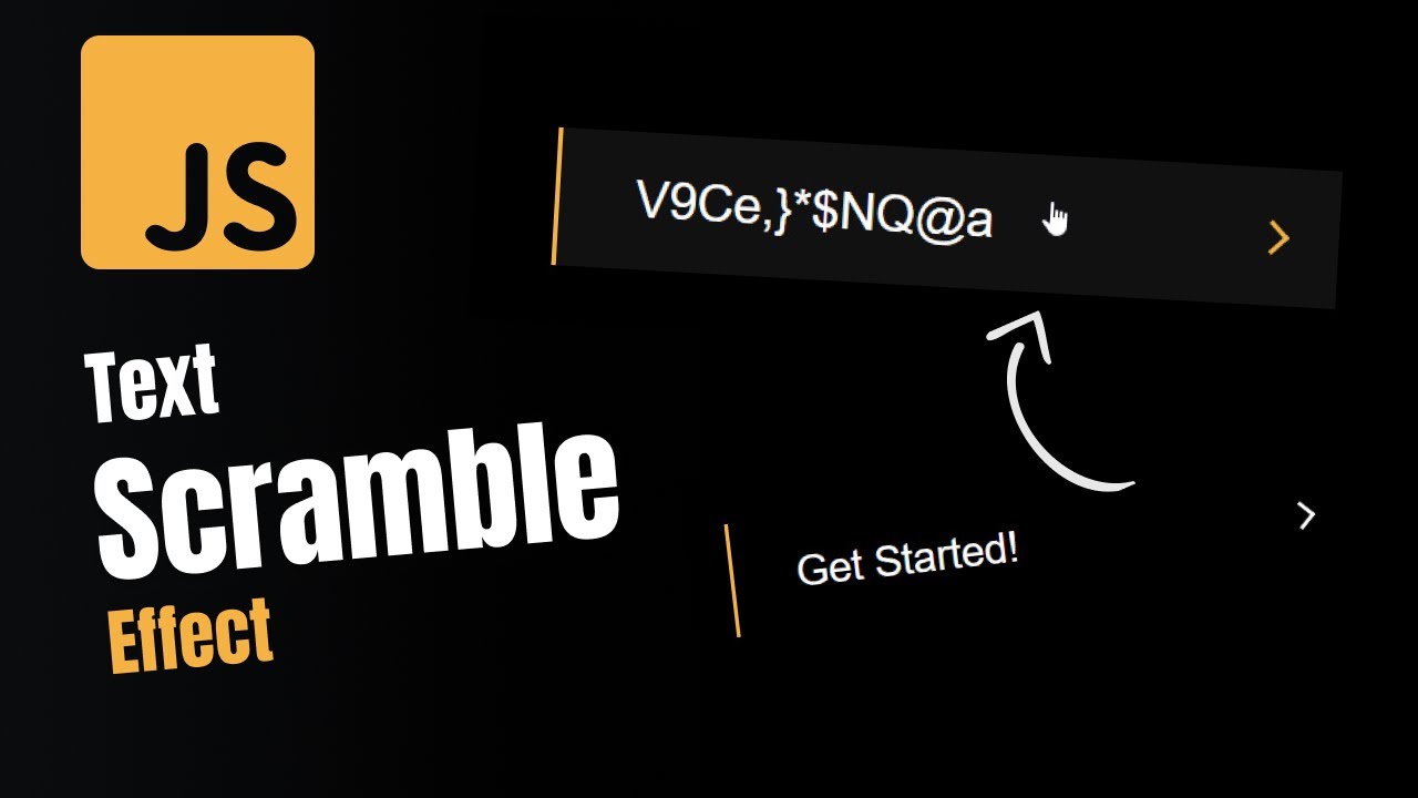 Easy Scramble Text Effect With JavaScript | Quick Tutorial