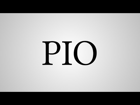 What Does "PIO" Stand For?