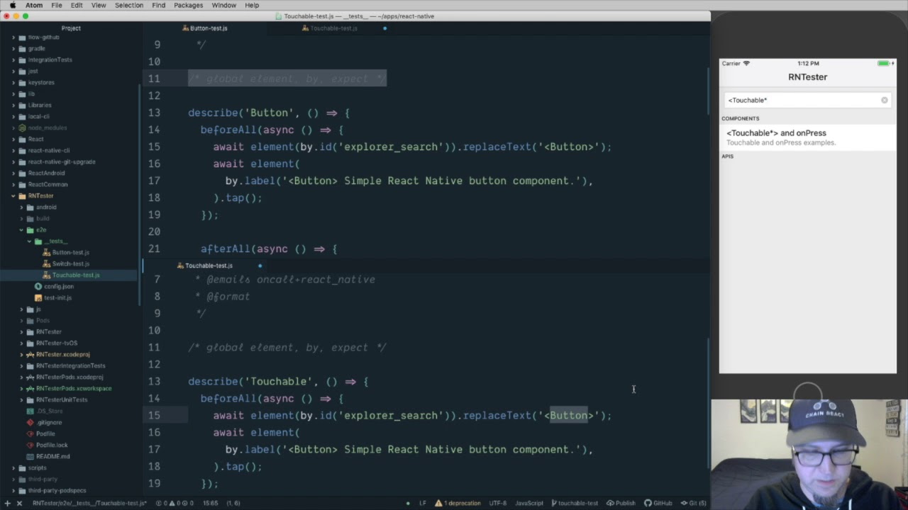 Detox-Testing React Native Itself