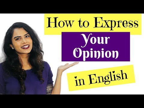 How to Express your Opinion in English | Useful English Phrases | Conversational English
