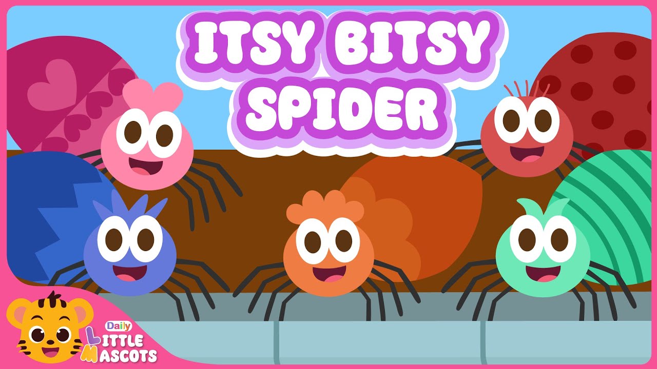 Itsy Bitsy Spider🕷️ | Nursery Rhymes | Little Mascots