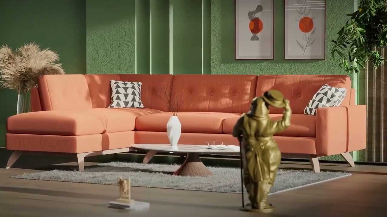 Milan Magic: The Mid-Century Modern Sofa Chaise for Timeless Elegance & Ultimate Comfort