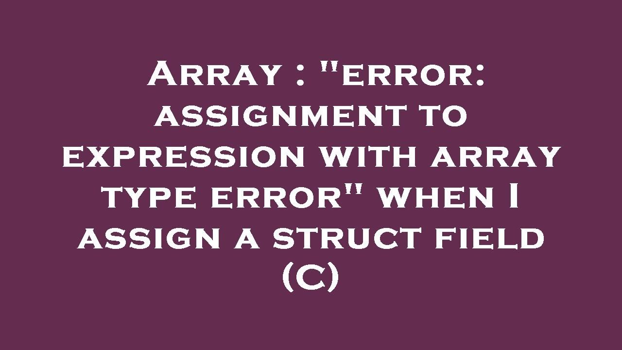 Array : 