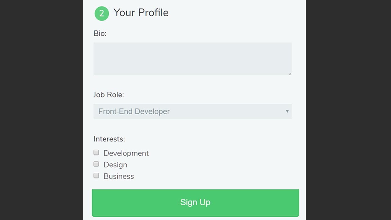 How to Create HTML Registration Form with CSS | Responsive HTML Signup Form Tutorial for Beginners