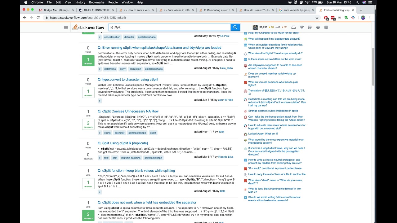 How to search answers on Stack Overflow Ft. R